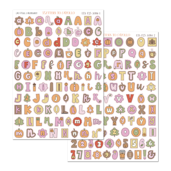 SO FALL ALPHABET – Letters to Apollo